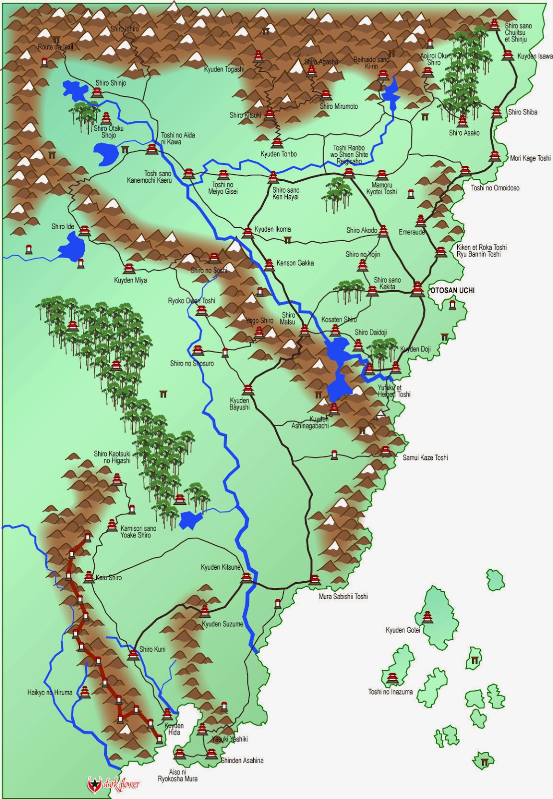 L5R: Mapa de Rokugan